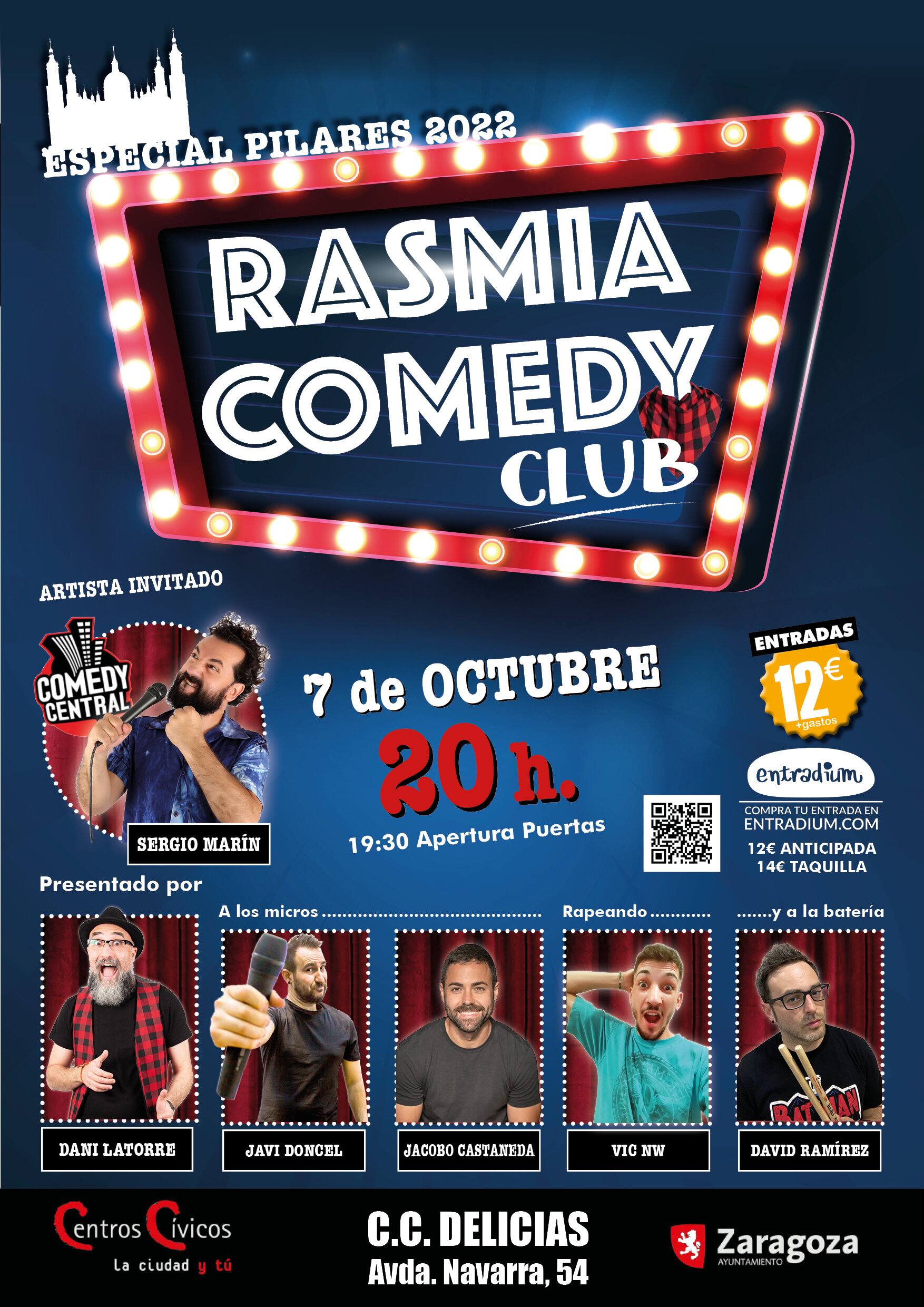 RASMIA COMEDY CLUB. ESPECIAL PILARES 2022 en Zaragoza