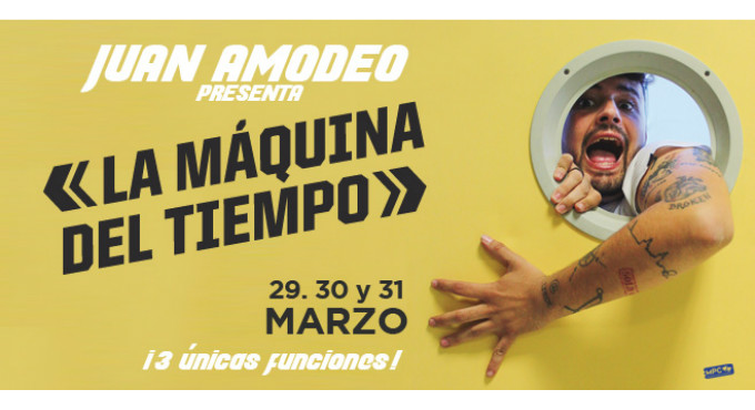 JUAN AMODEO - LA MÁQUINA DEL TIEMPO en Teatre Borràs en Barcelona
