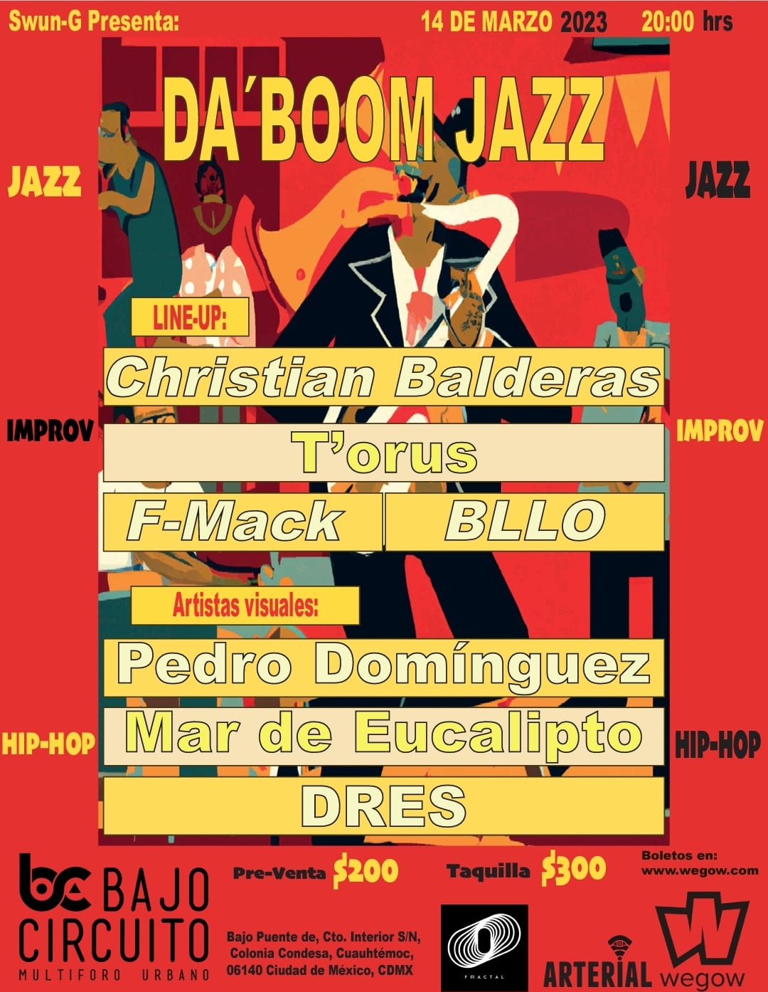 Da Boom Jazz en Bajo Circuito en CDMX Ciudad de Mexico